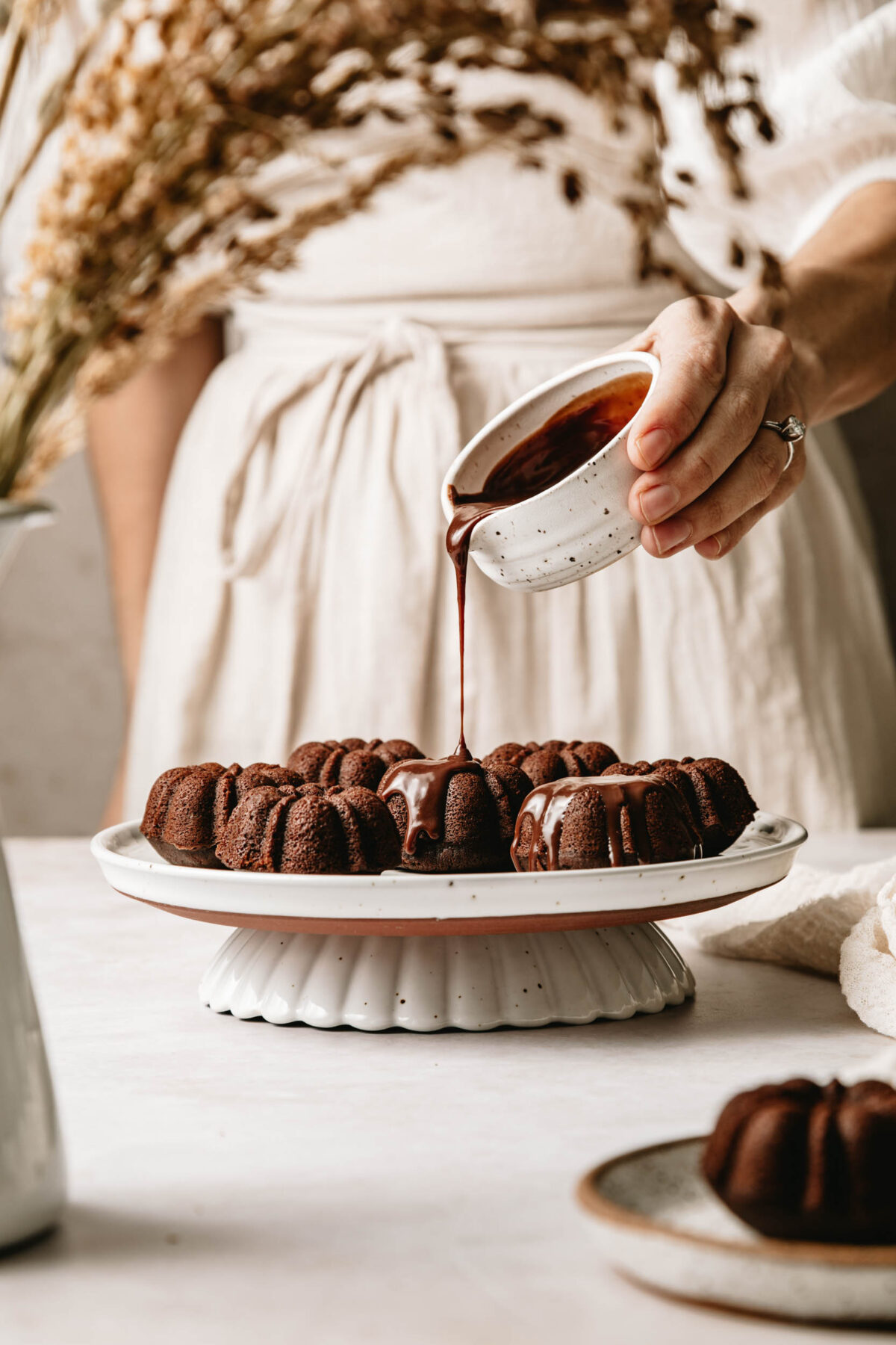 Chocolate Mini Bundt Cakes - Cashmere & Cocktails