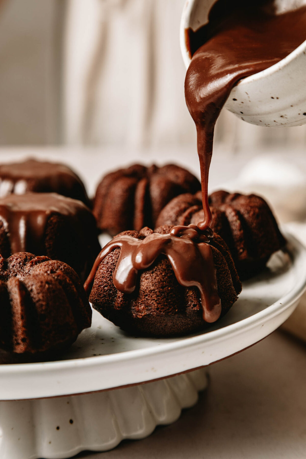 Chocolate Mini Bundt Cakes - Cashmere & Cocktails