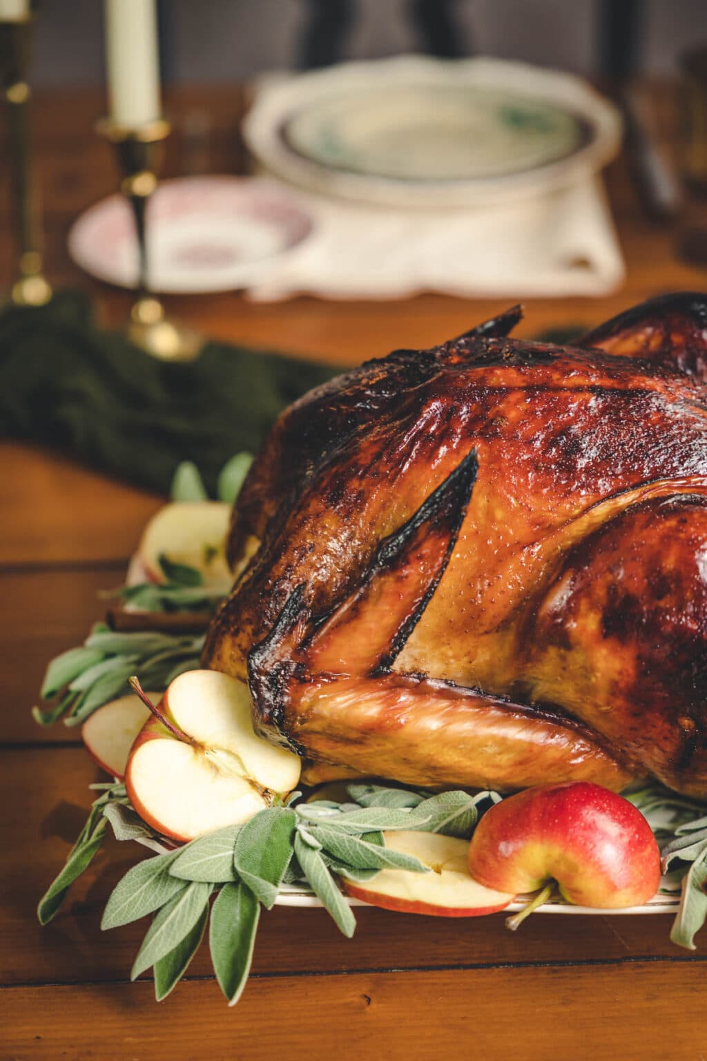Apple Honey Glazed Turkey - Cashmere & Cocktails